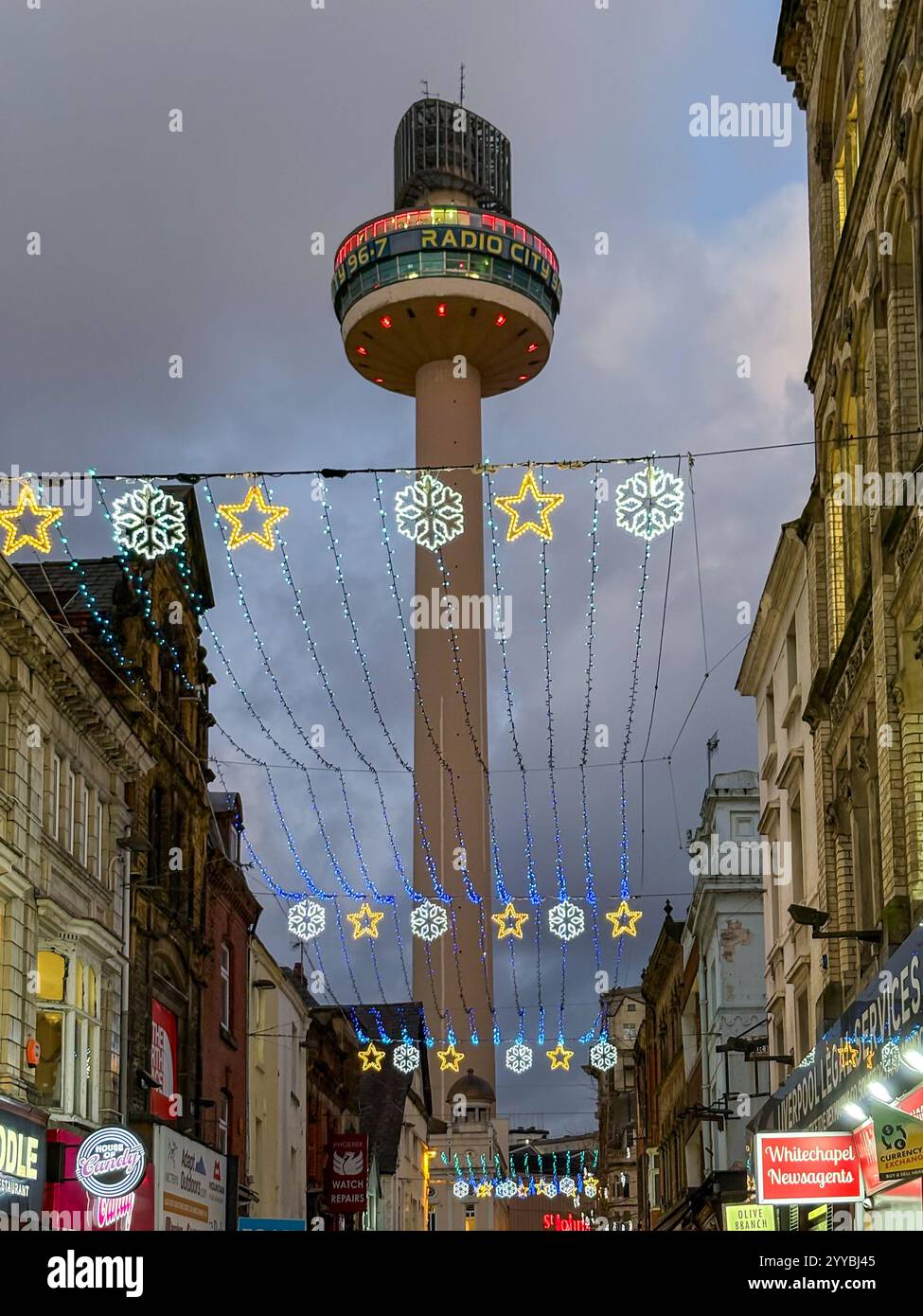 Liverpool radio tower Stock Photo - Alamy