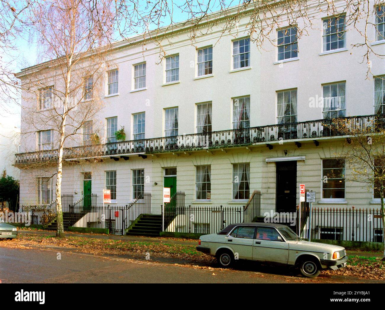 November 1993: England, Gloucestershire, Cotswolds, Cheltenham, street ...