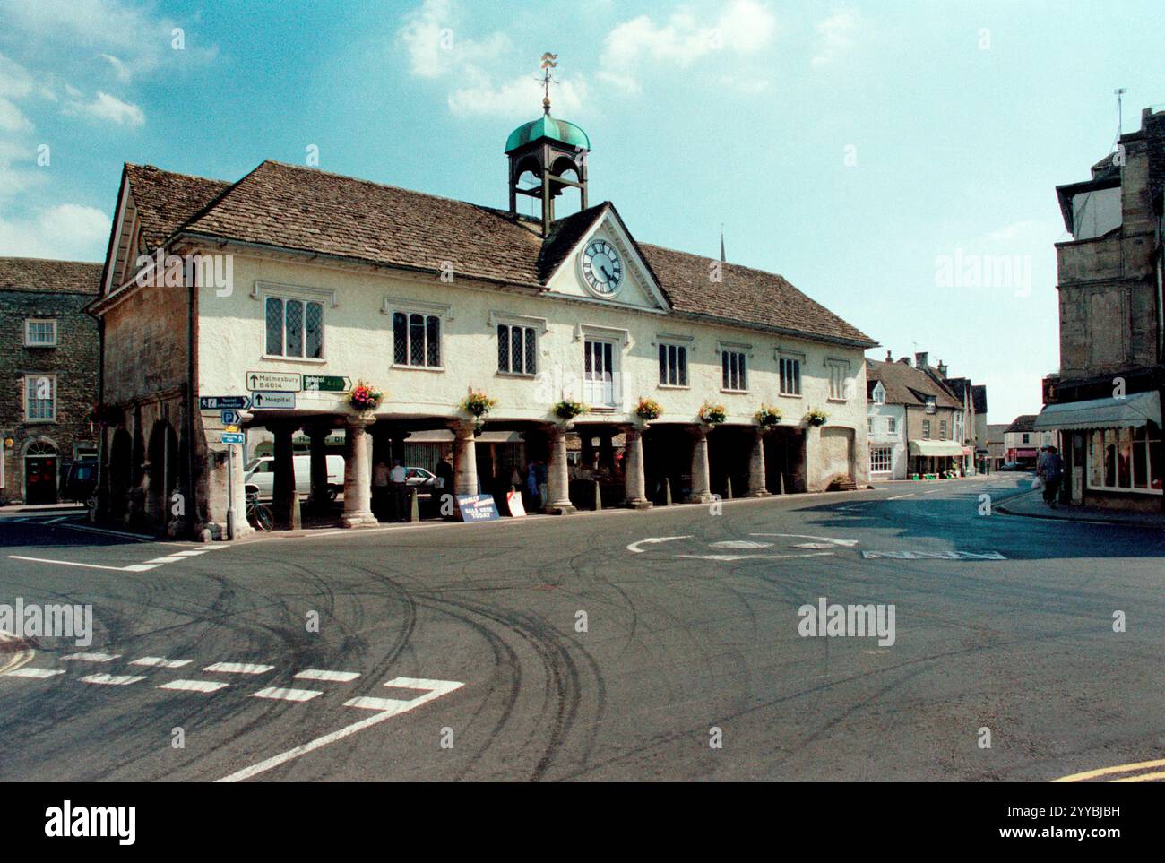 July 1995: UK, Cotswolds, Gloucestershire, Tetbury, Market Hall Stock ...