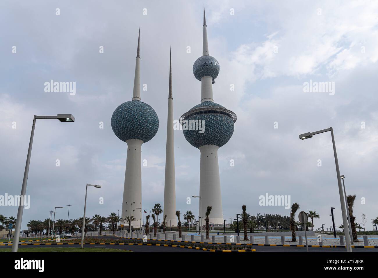 View of Kuwait Towers in Kuwait City, Kuwait Stock Photo - Alamy