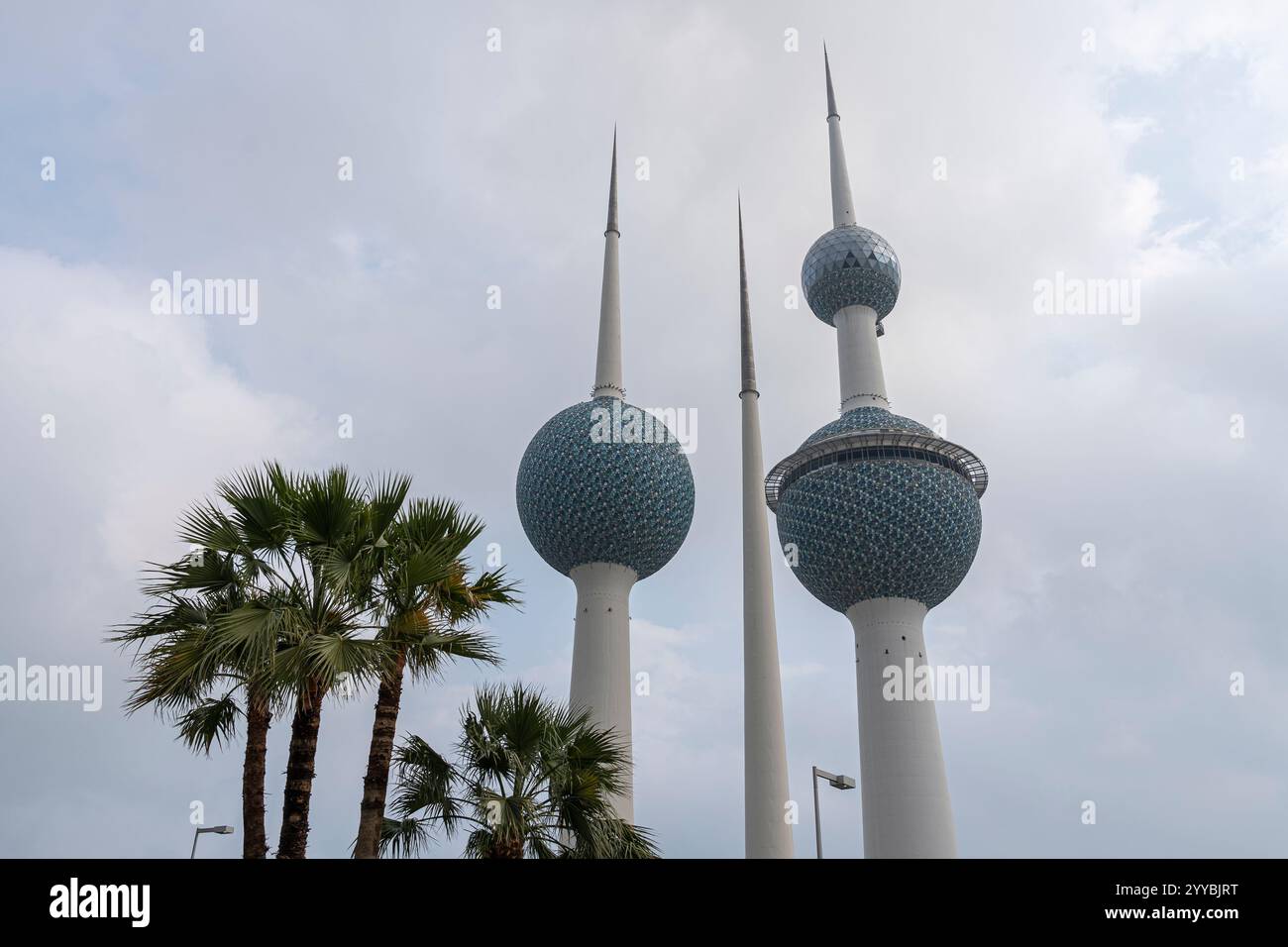 View of Kuwait Towers in Kuwait City, Kuwait Stock Photo - Alamy