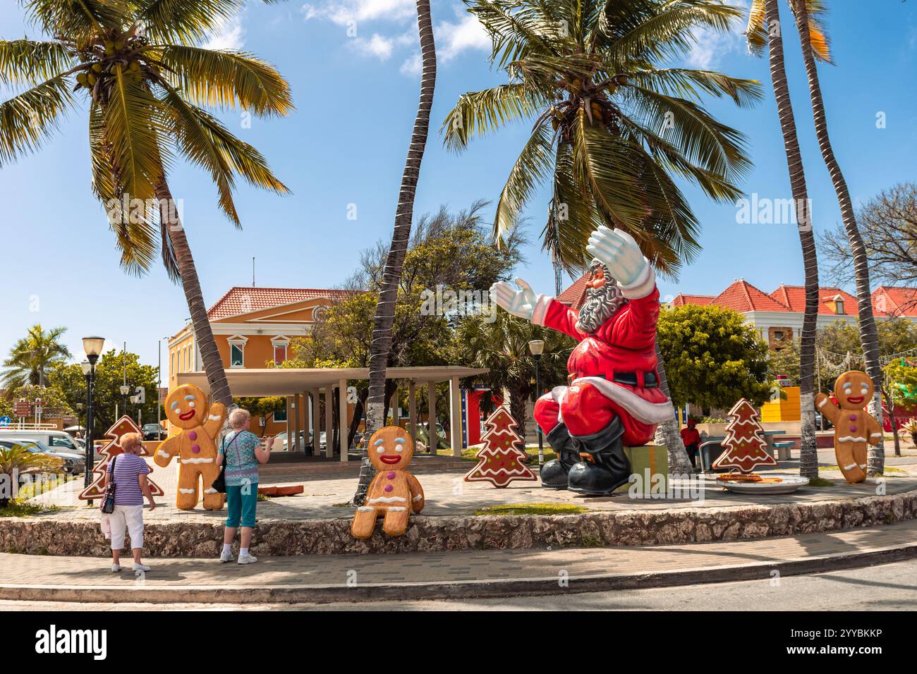 Willemstad, Curaçao, Netherlands - January 6, 2018: A festive Christmas ...