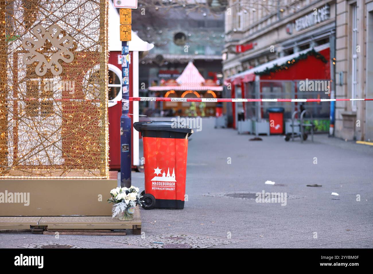 Magdeburg, Sachsen-Anhalt, Deutschland, 21.12.2024: Alter Markt: Anschlag auf Magdeburger ...