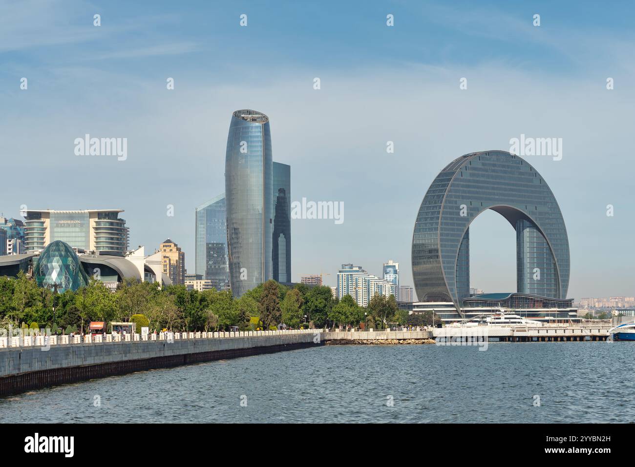 Baku, Azerbaijan - May 10 2024: The Crescent Development Project ...