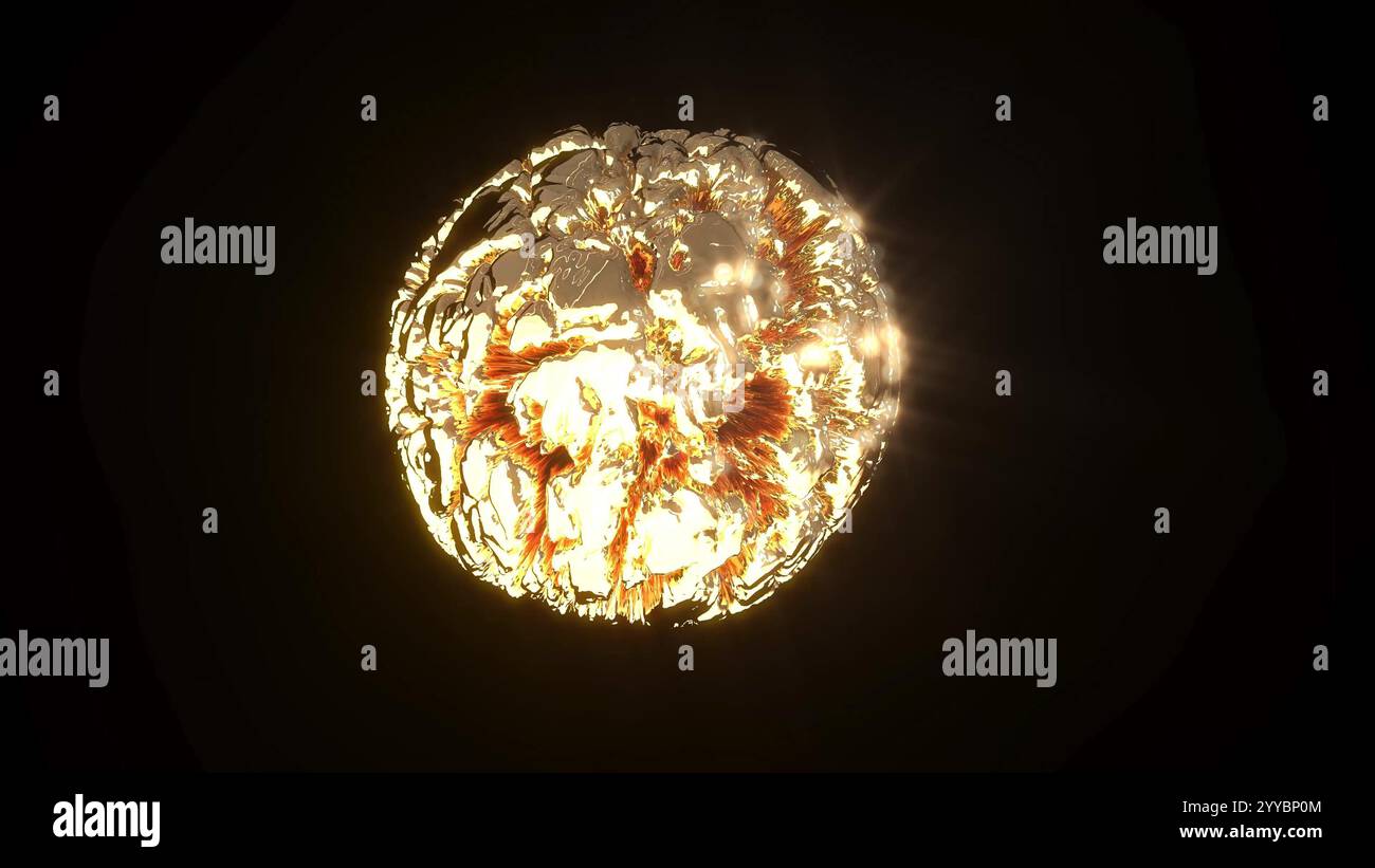 Gold noise sphere abstract luxury hi-res stock photography and images ...