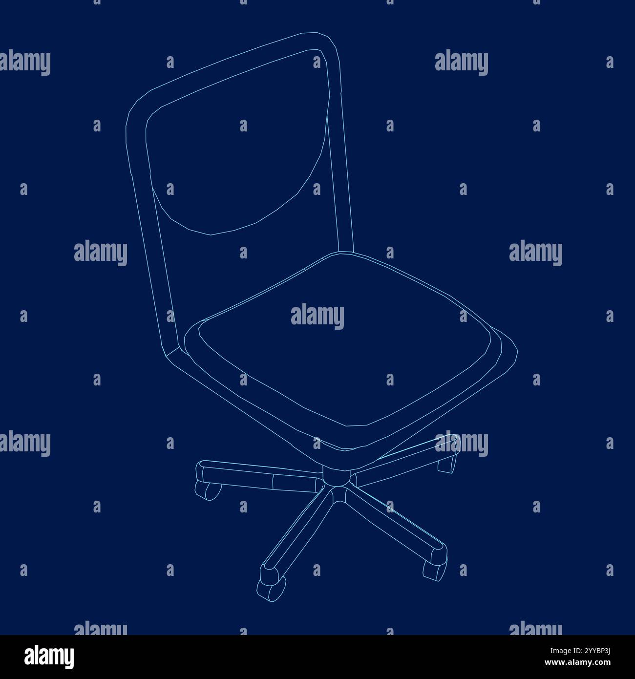 office chair contour vector illustration Stock Vector Image & Art - Alamy