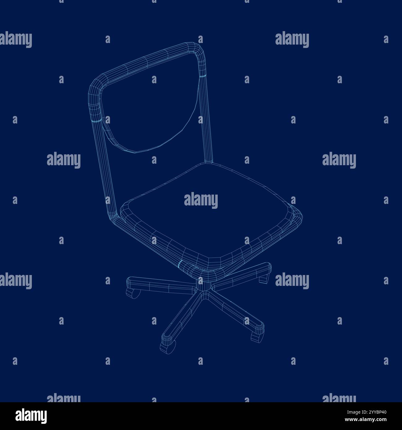 office chair wireframe vector illustration Stock Vector Image & Art - Alamy