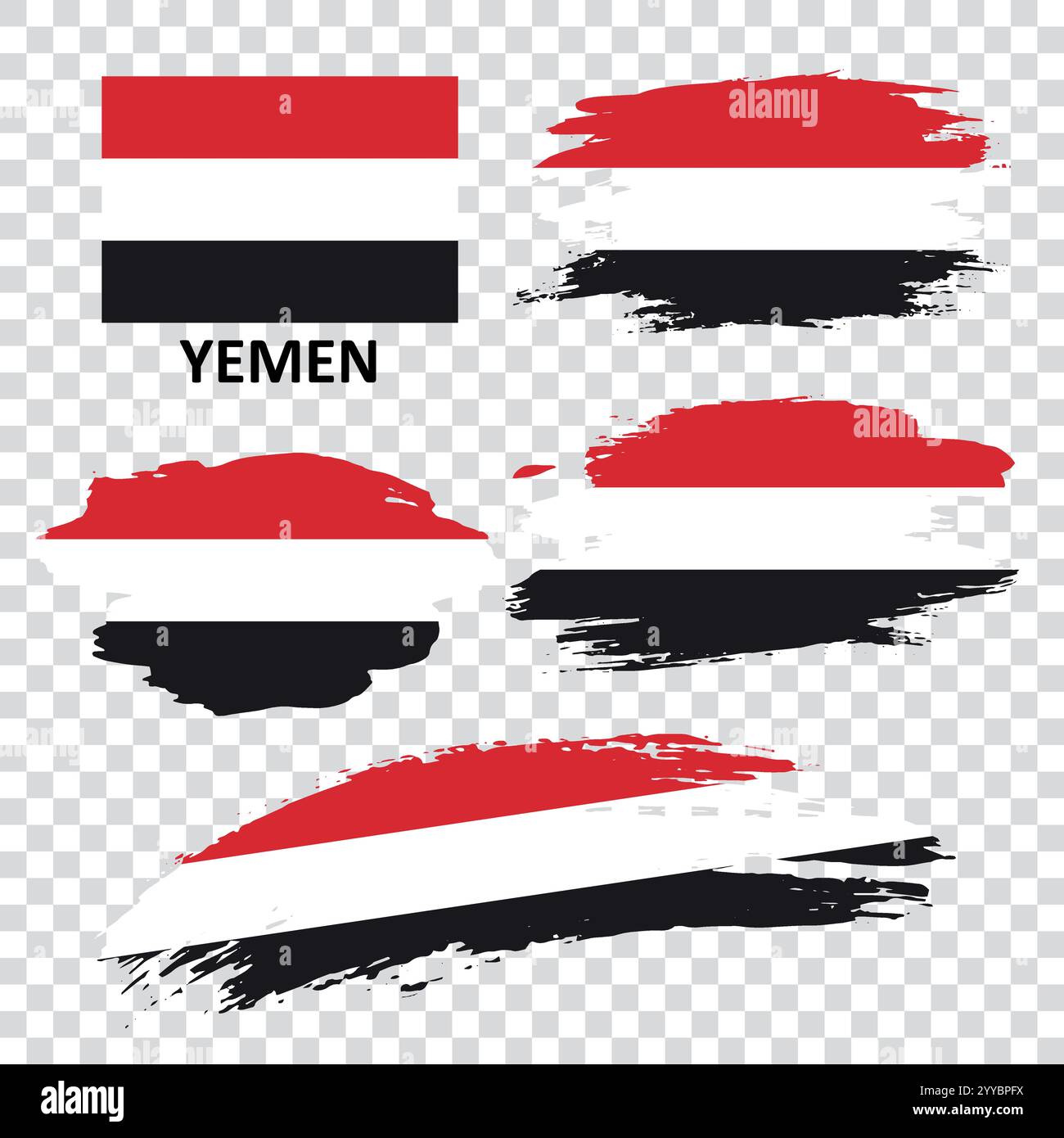 Set of vector flags of Yemen Stock Vector Image & Art - Alamy