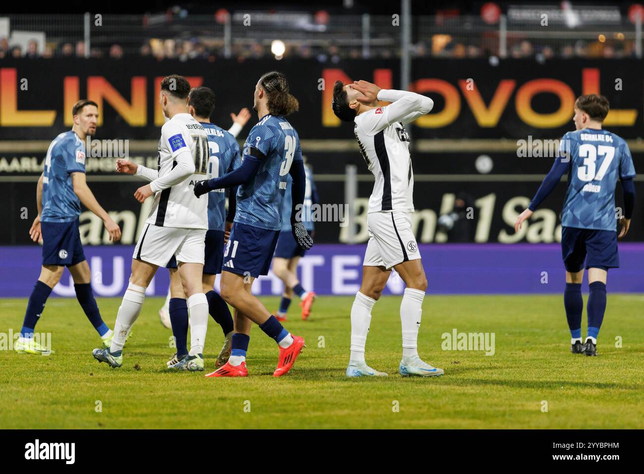 Muhammed Damar (SV 07 Elversberg), SV Elversberg vs FC Schalke 04 ...