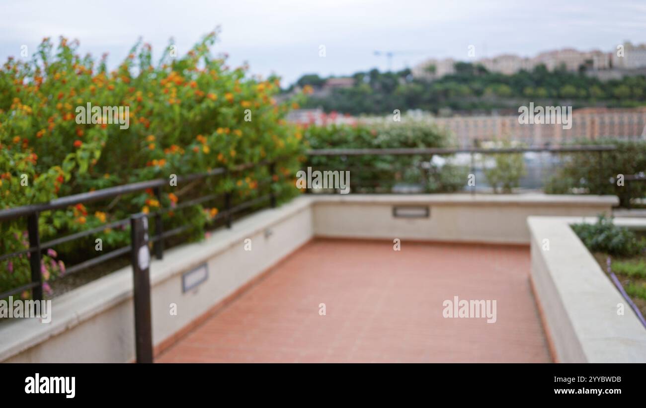 Blurry outdoor scene in monaco featuring defocused luxury street view ...