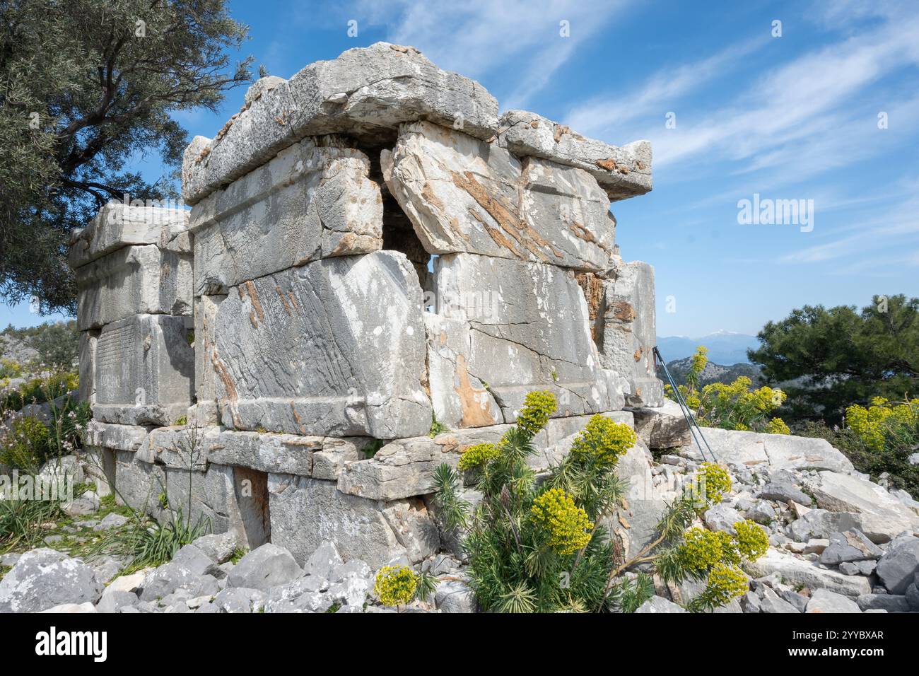lycian temple tomb Stock Photo - Alamy