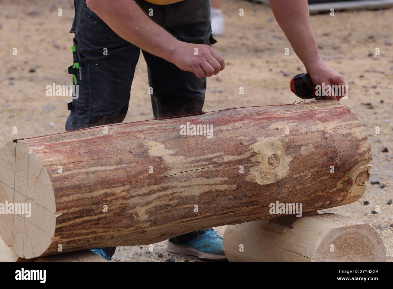 Woodworking Technique Drilling into Logs for Current and Upcoming ...