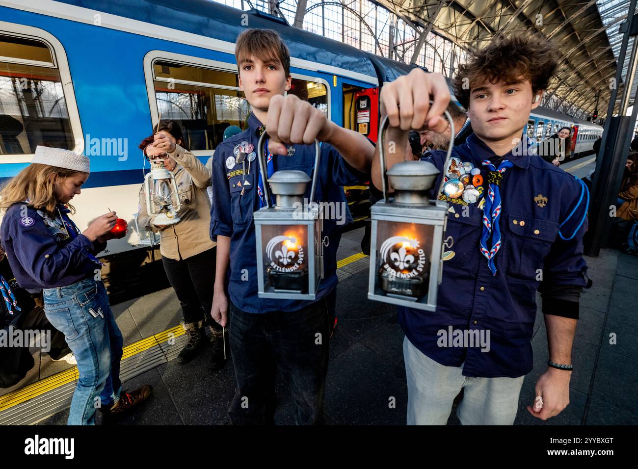 Prague, Czech Republic. 21st Dec, 2024. Czech scouts brought the ...