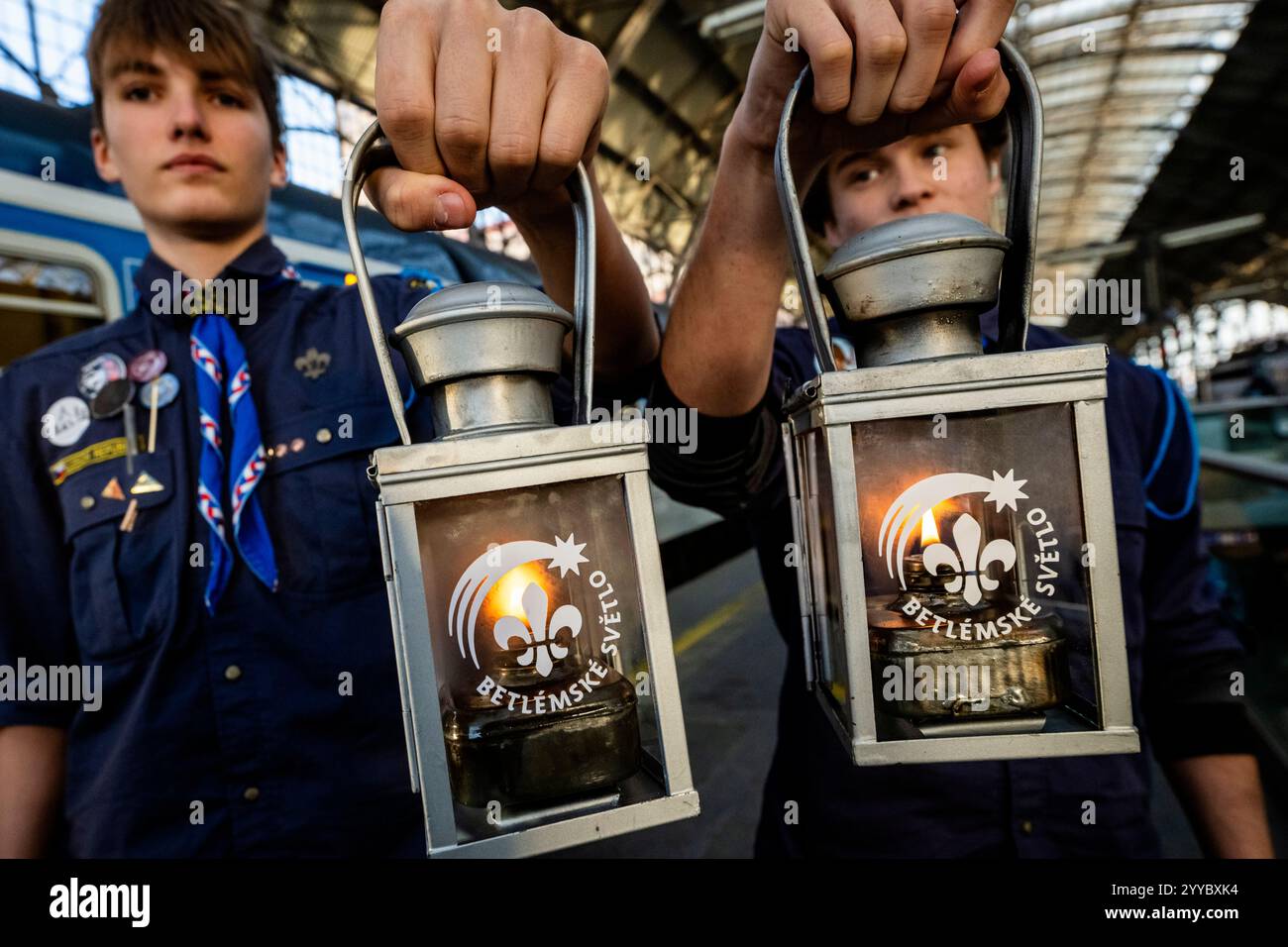 Prague, Czech Republic. 21st Dec, 2024. Czech scouts brought the ...