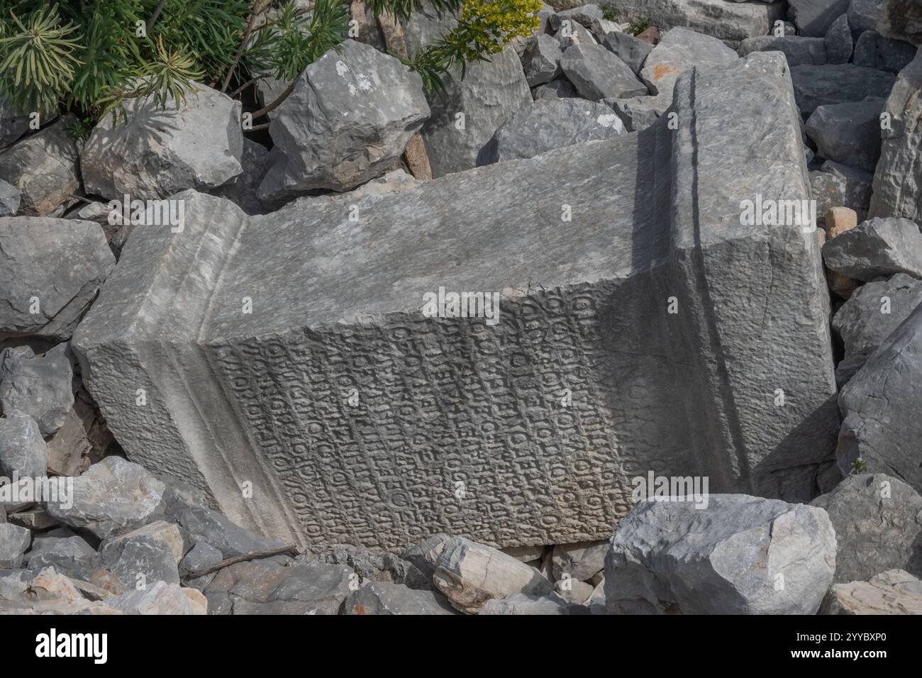 ancient remains in sidyma turkey fethiye Stock Photo - Alamy