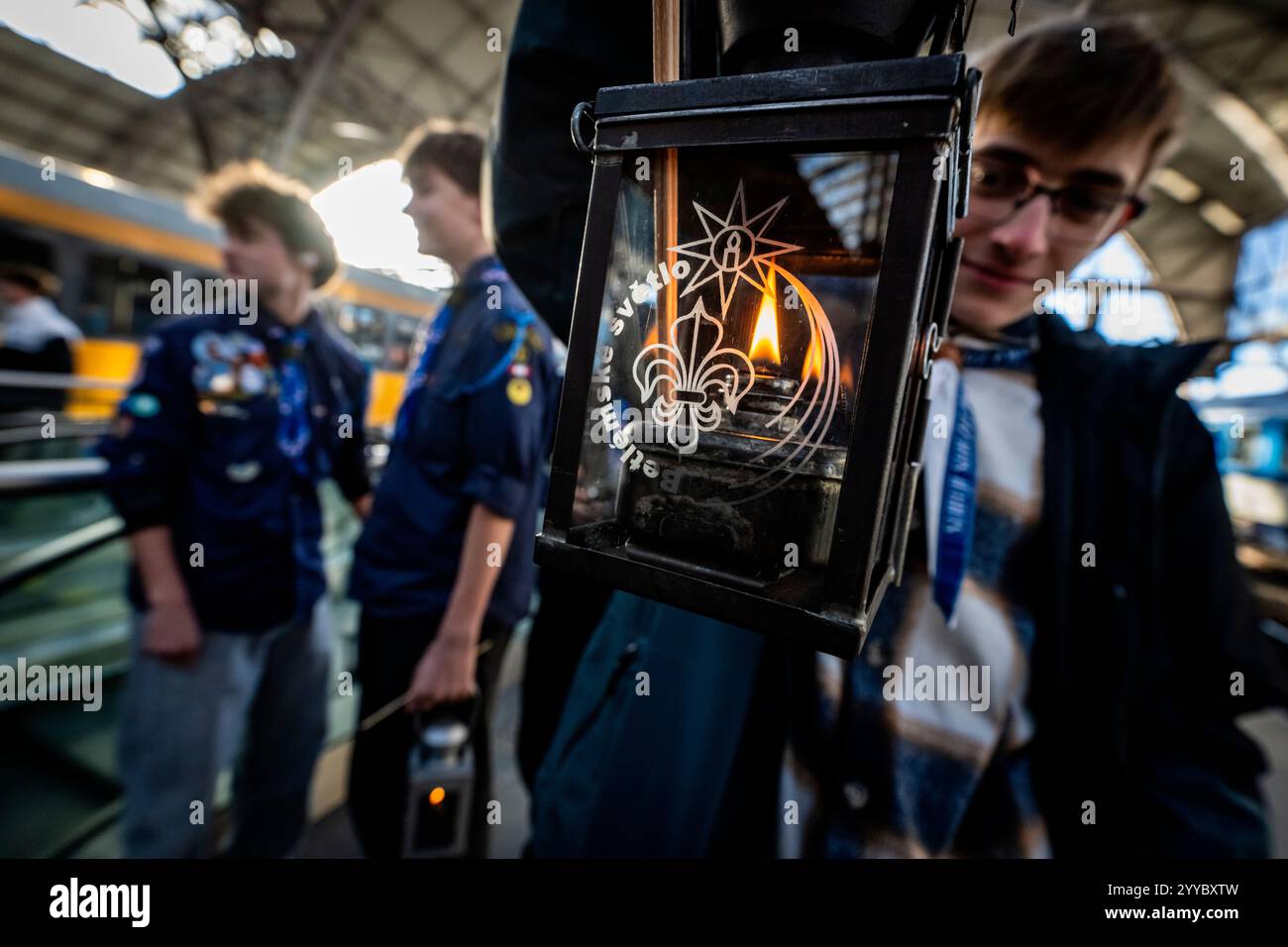 Prague, Czech Republic. 21st Dec, 2024. Czech scouts brought the ...