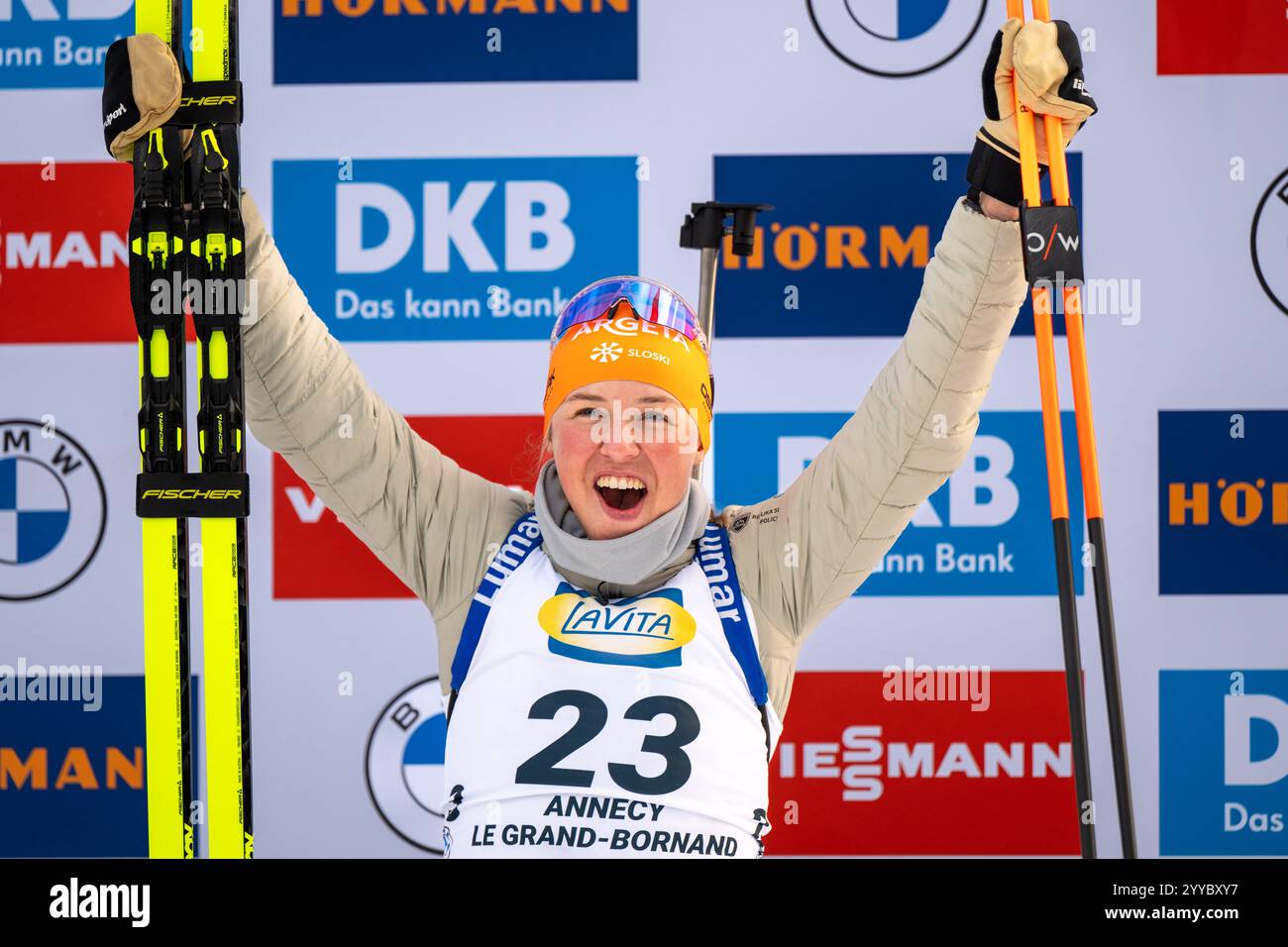 LAMPIC Anamarija , Women 7,5 Km Sprint during the BMW IBU World Cup ...