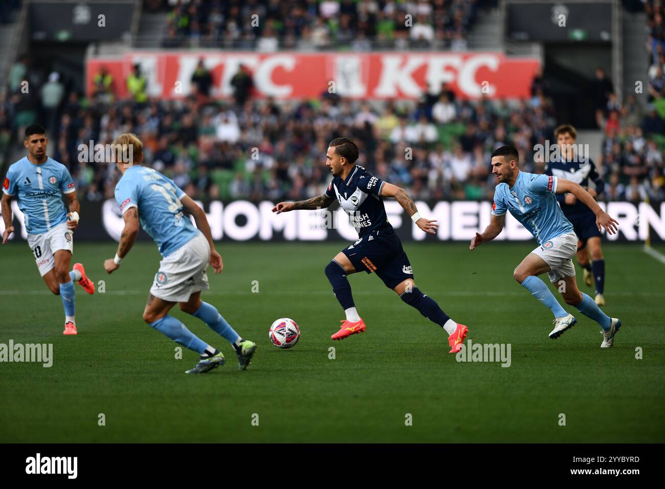 MELBOURNE, AUSTRALIA. 21st Dec, 2024. Pictured: Melbourne Victory ...