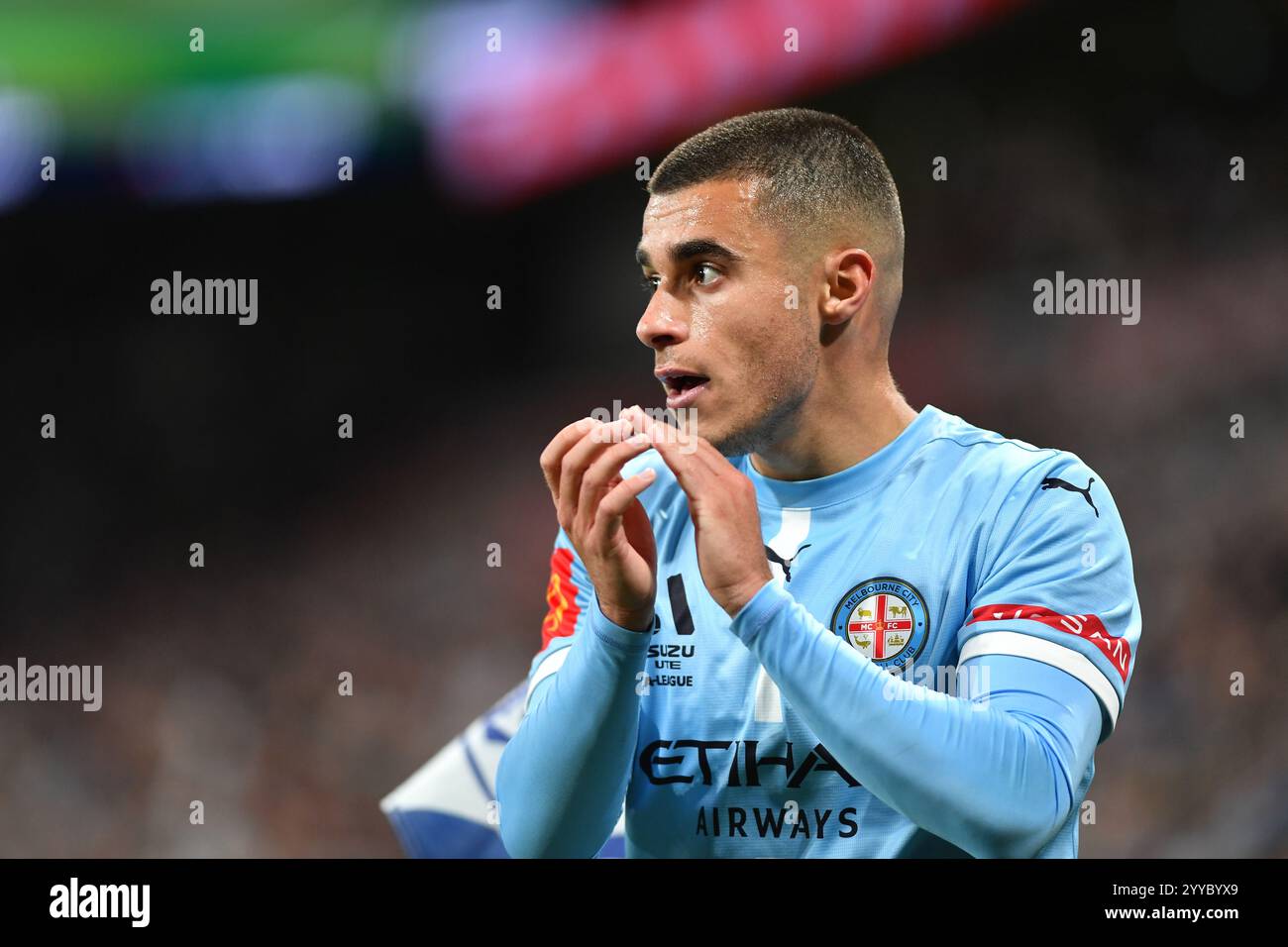 MELBOURNE, AUSTRALIA. 21st Dec, 2024. Pictured: Melbourne City defender ...