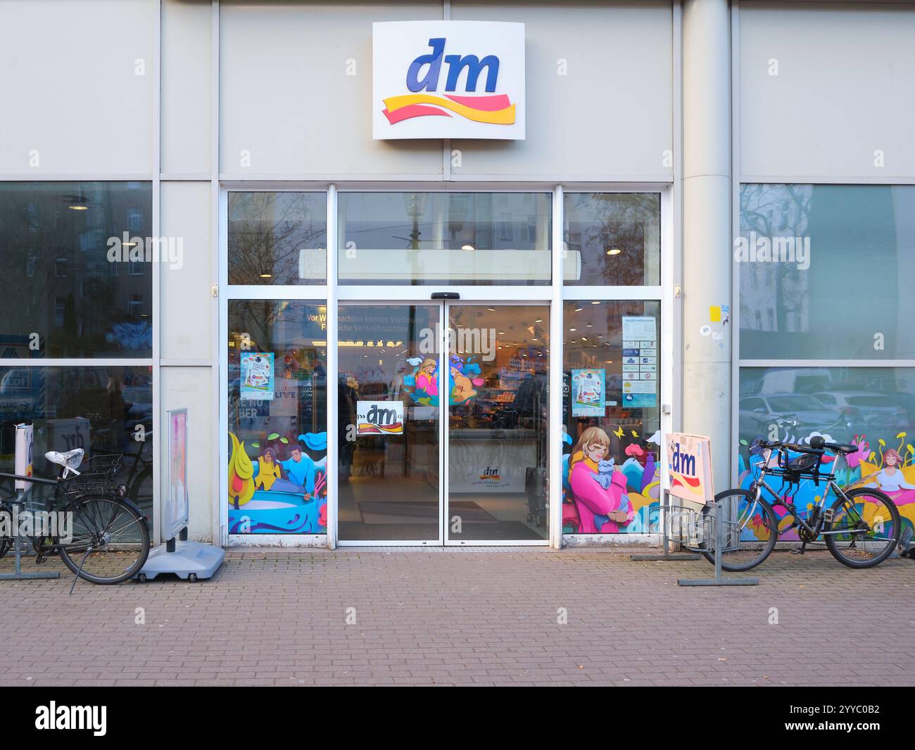 Berlin, Germany, December 13, 2024, Entrance to the dm store on ...