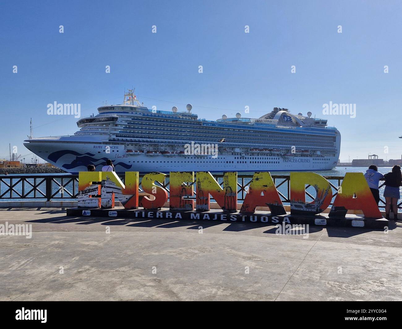 welcome to Ensenada Mexico Stock Photo - Alamy
