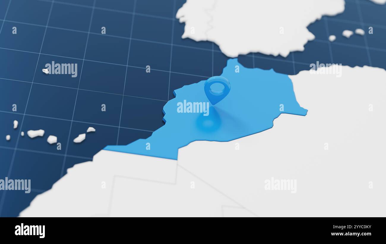 Country morocco map hi-res stock photography and images - Alamy