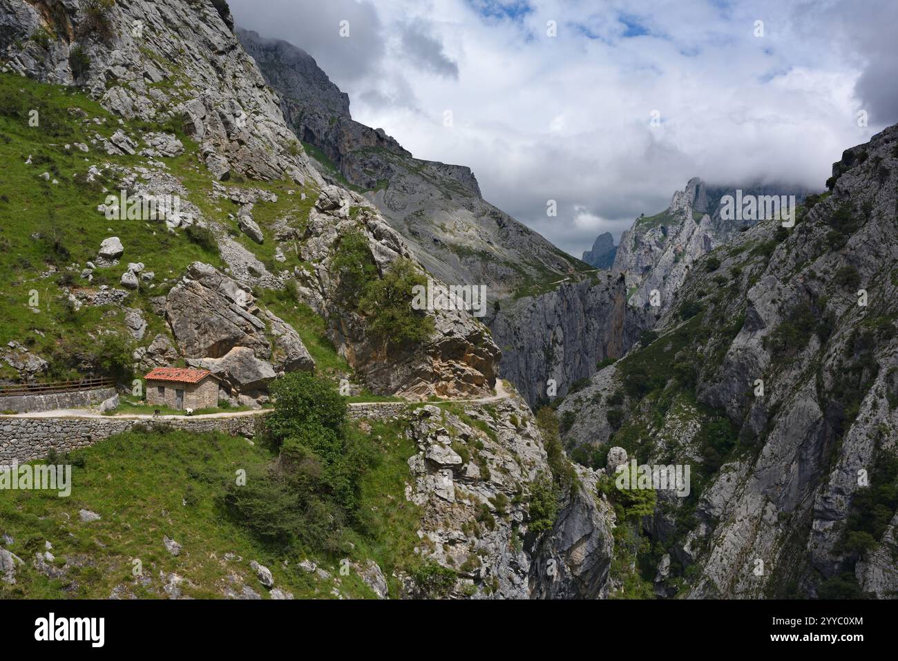 Hiking the Cares Gorge, Picos de Europa, Span Stock Photo - Alamy