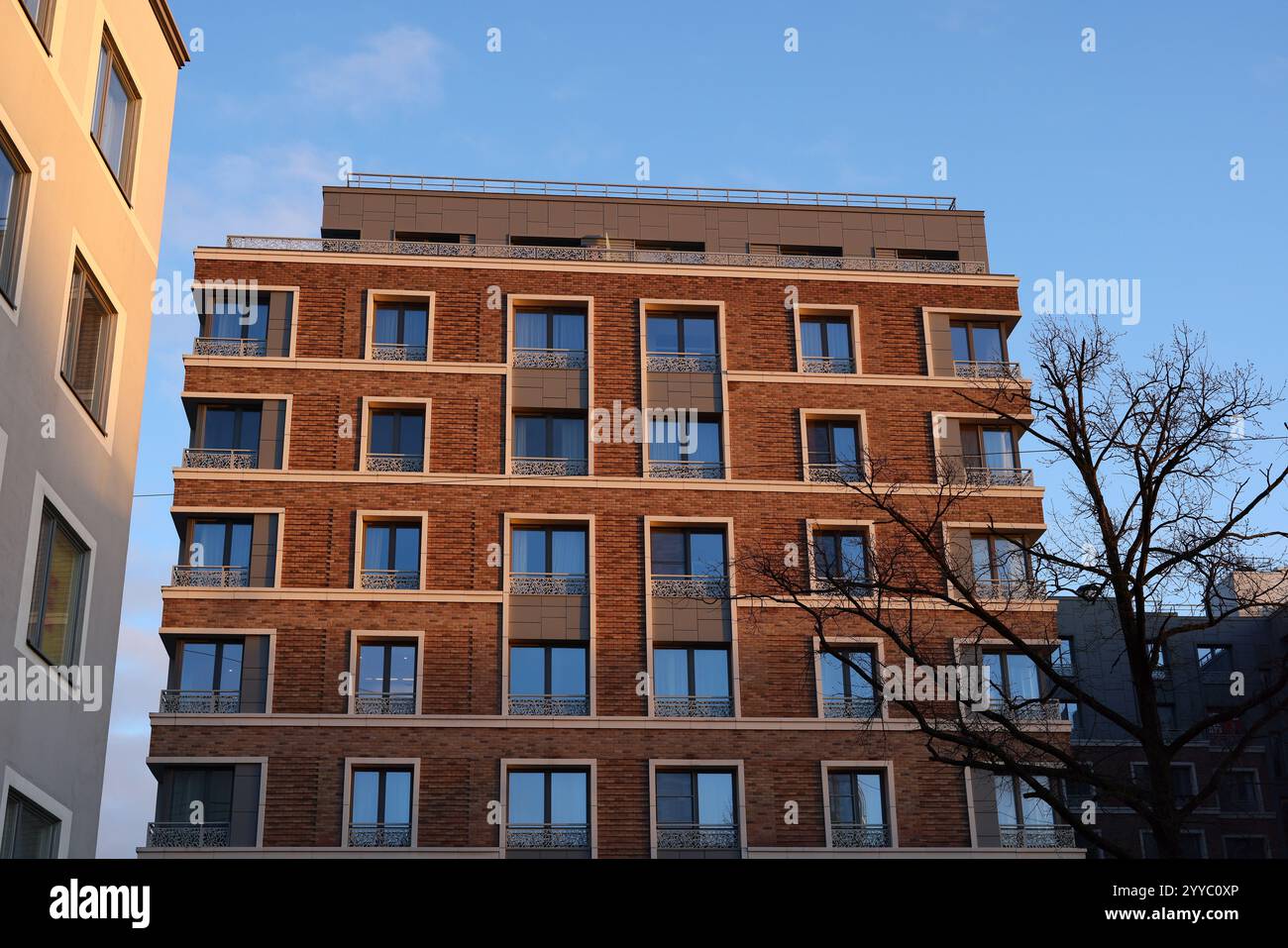 This Urban Apartment Building features Modern Design, appealing to a ...