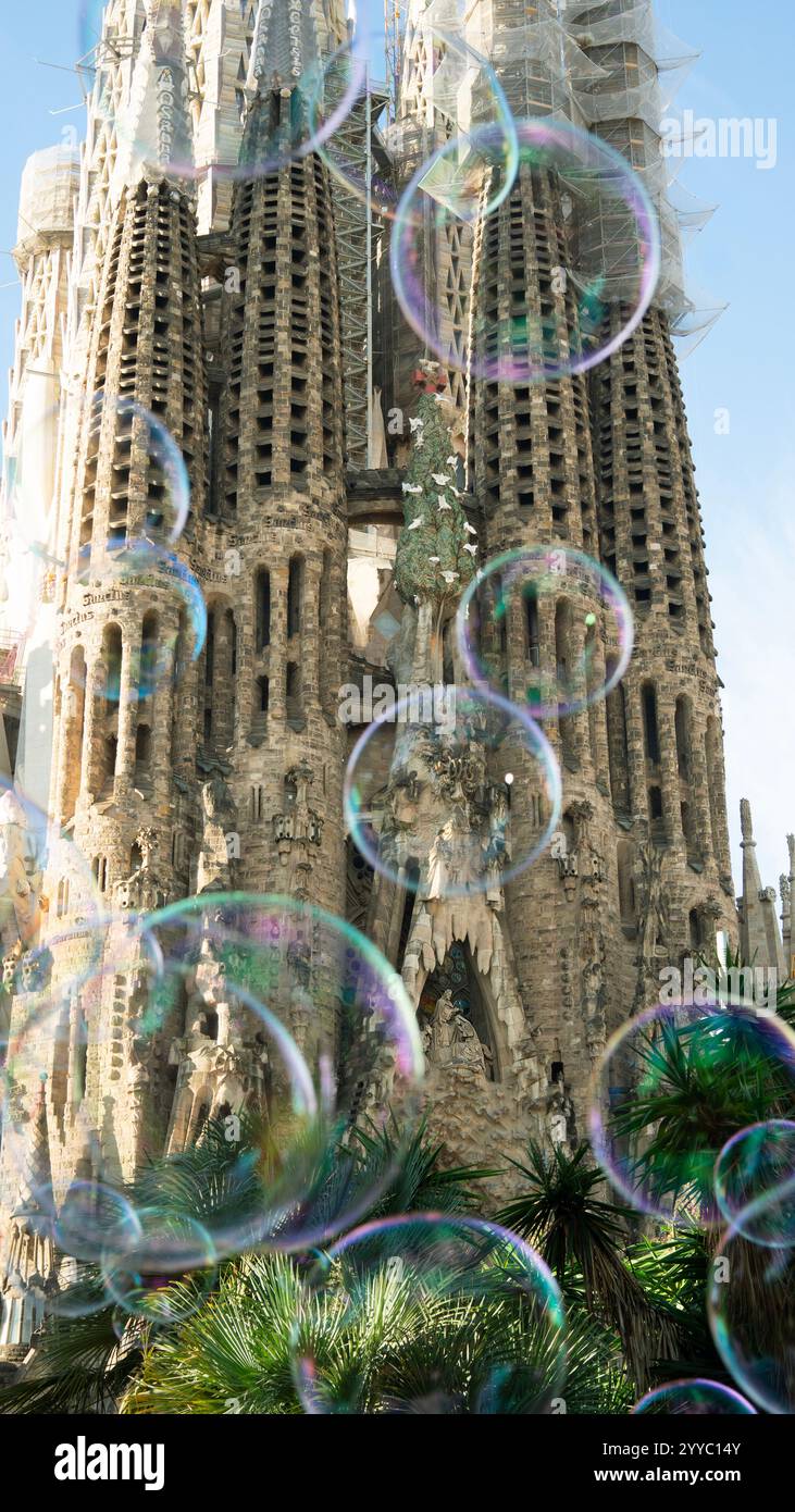 Sagrada Familia in Barcelona, an iconic masterpiece by Antoni Gaudí ...
