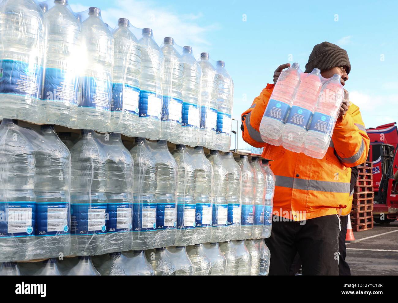 A bottled water station set up hi-res stock photography and images - Alamy