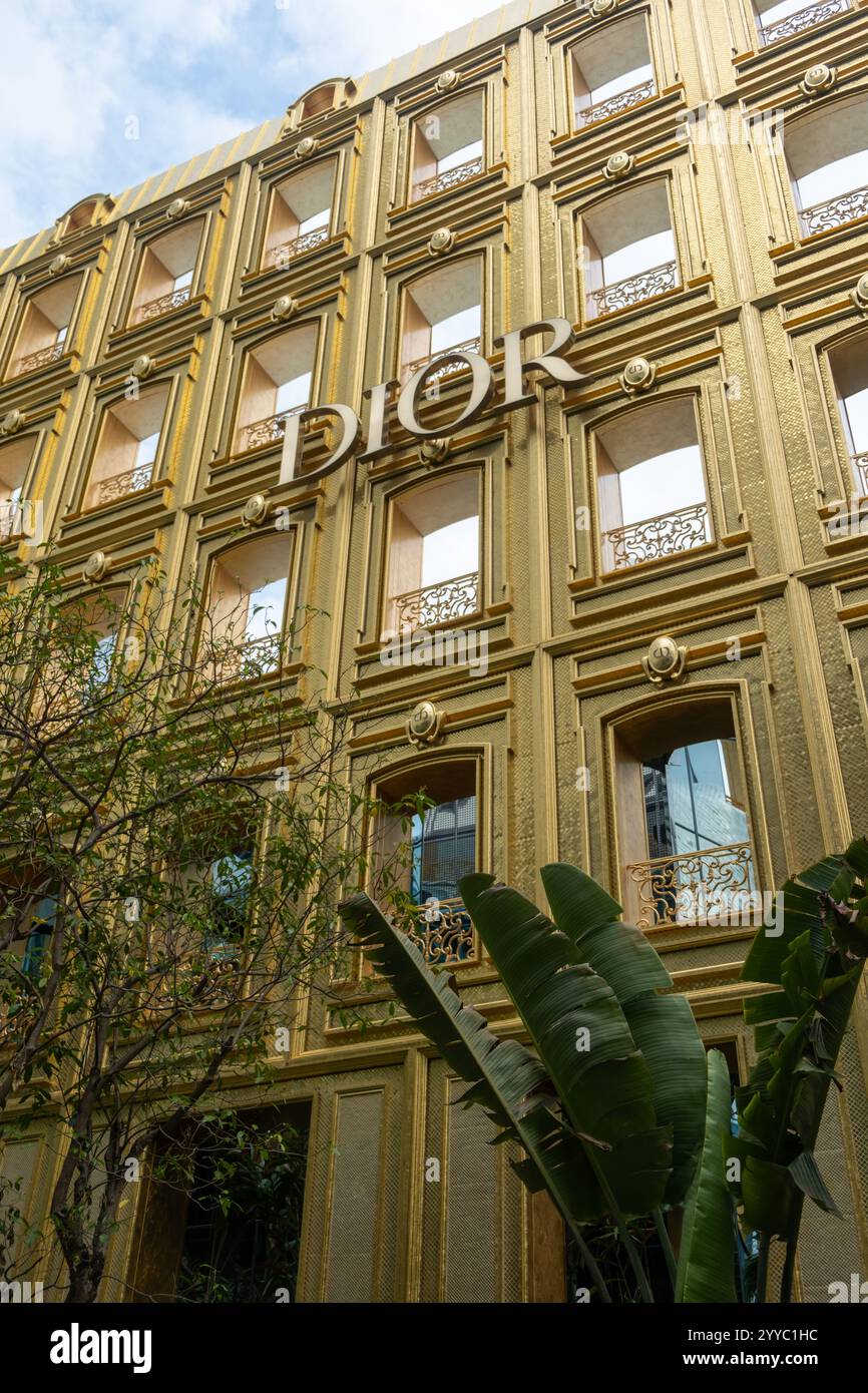 Bangkok, Thailand - 14 December 2024: Dior Gold House, the new concept store in Bangkok, in ...