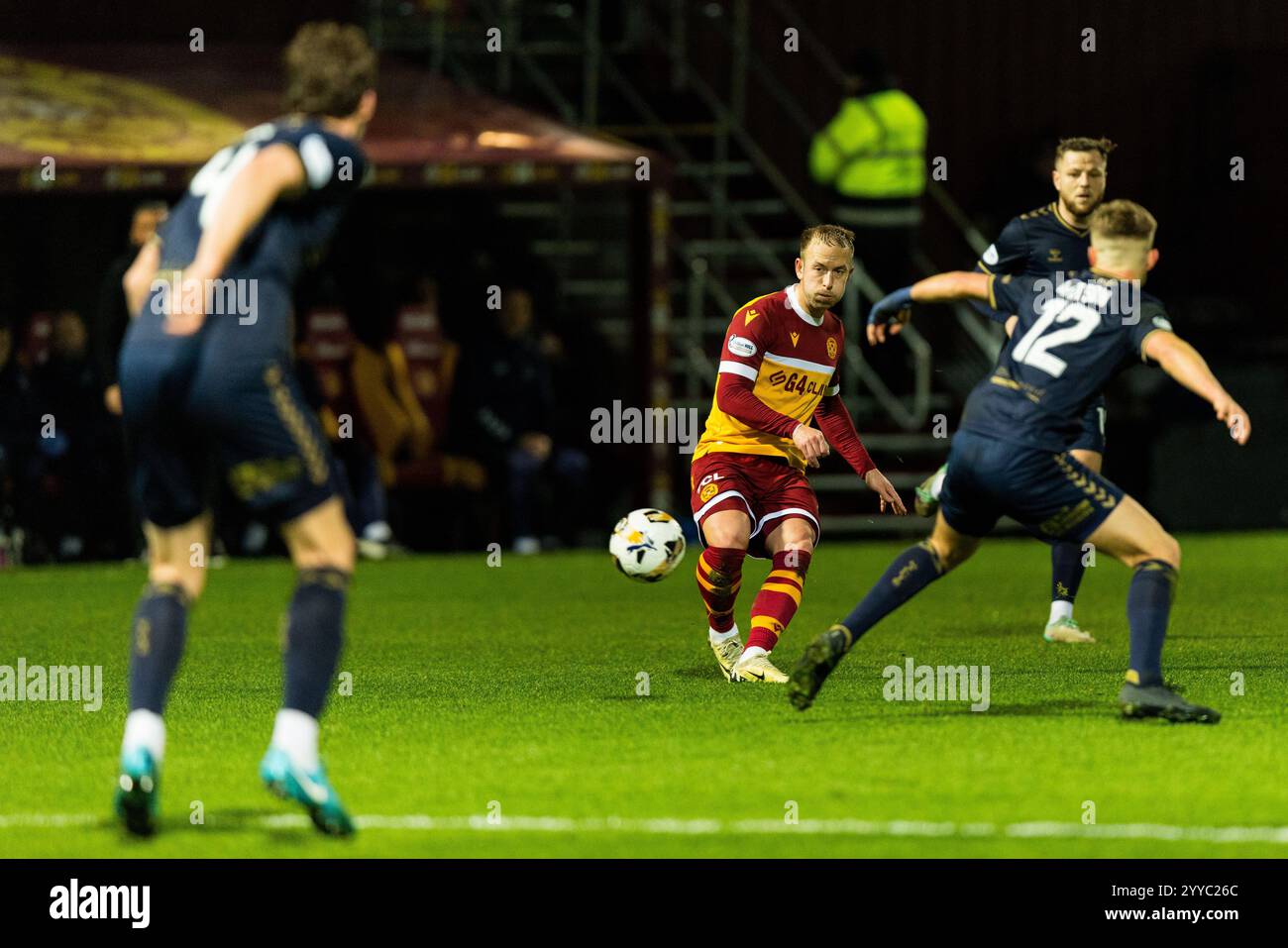Motherwell, Scotland. 20 December 2024. Harry Paton (12 - Motherwell ...