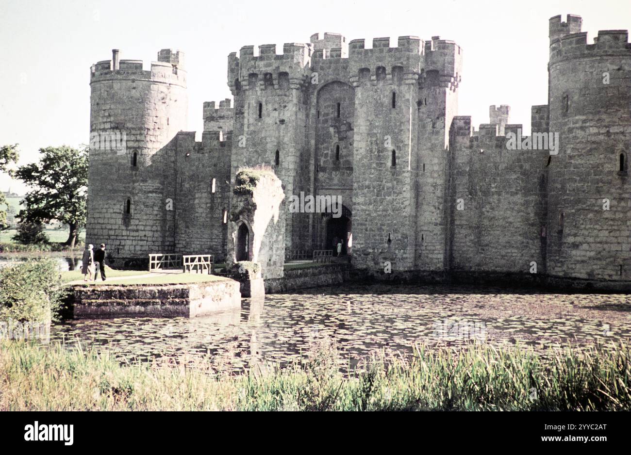 Bodiam castle a 14th-century moated castle near Robertsbridge in East ...