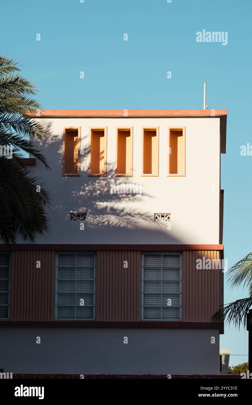 Art deco architecture, South Beach, Miami, Dade County, Florida, USA ...