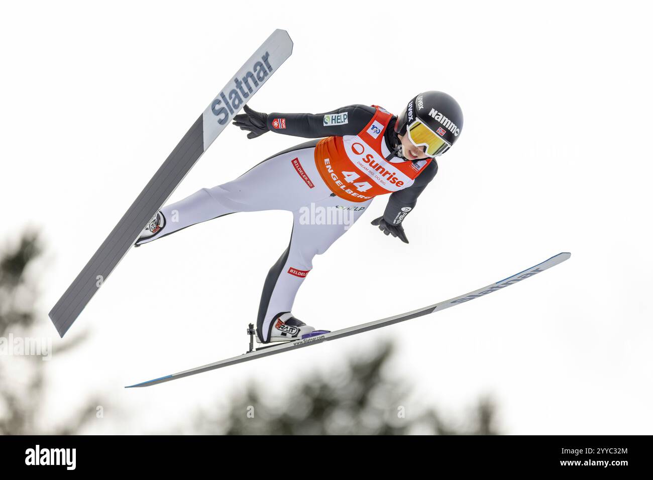 Thea Minyan Bjoerseth from Norway competes in the women's Ski Jumping ...