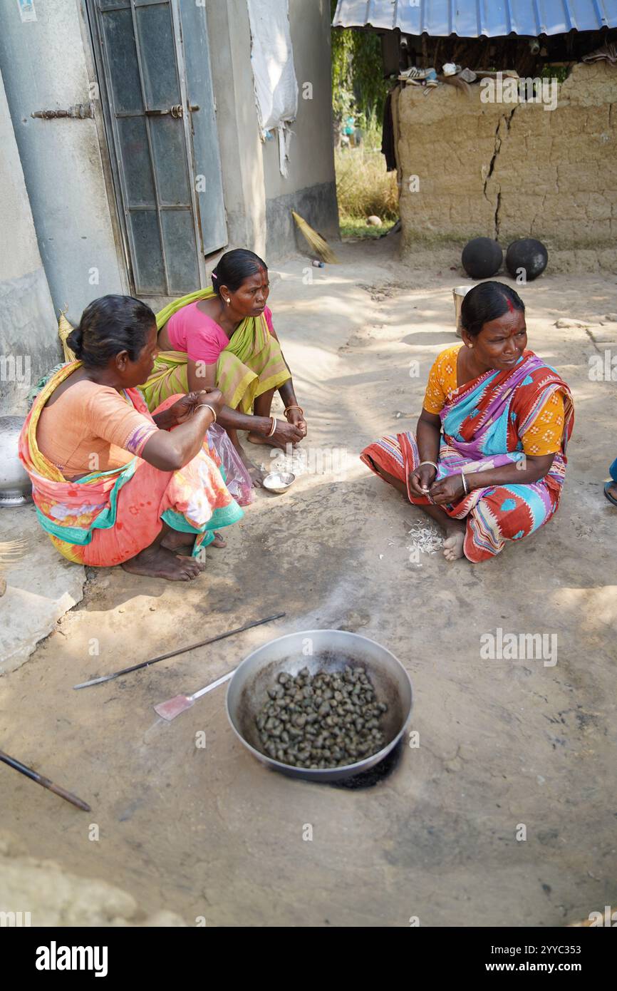 Santiniketan, Birbhum, India. December 8, 2024: In a picturesque ...