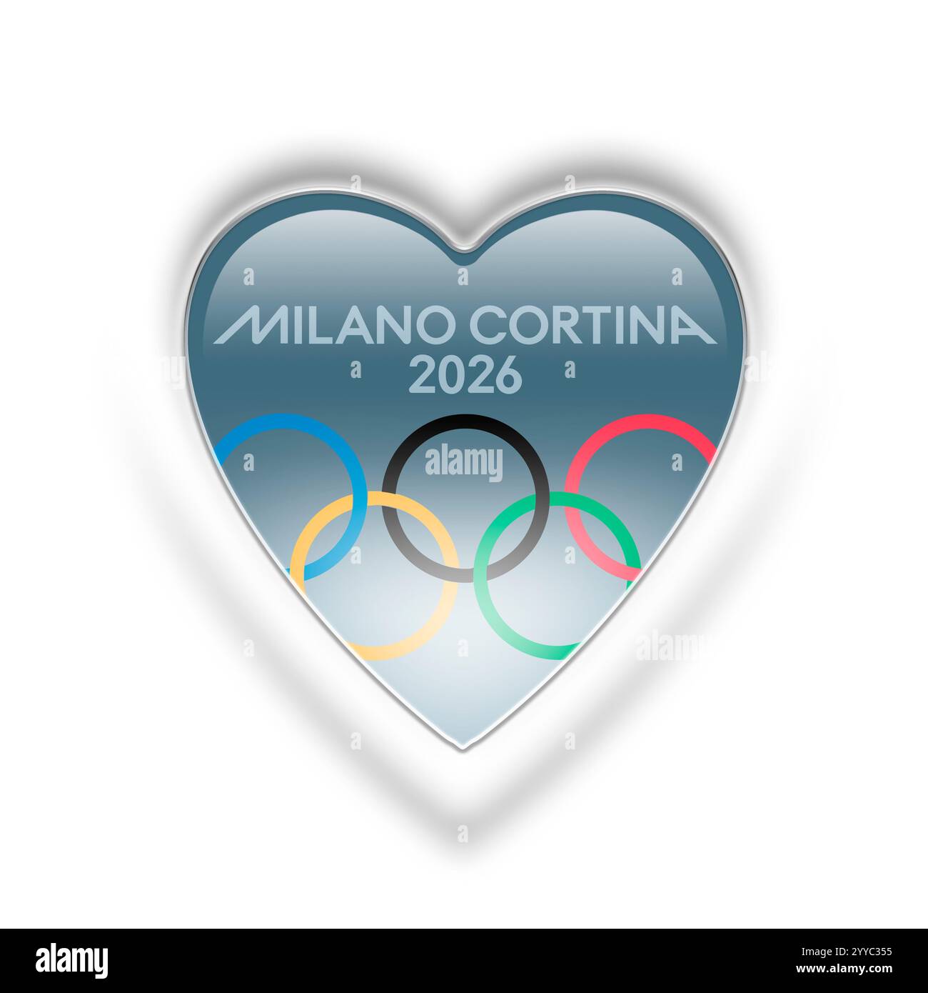Milano cortina 2026 logo hi-res stock photography and images - Alamy