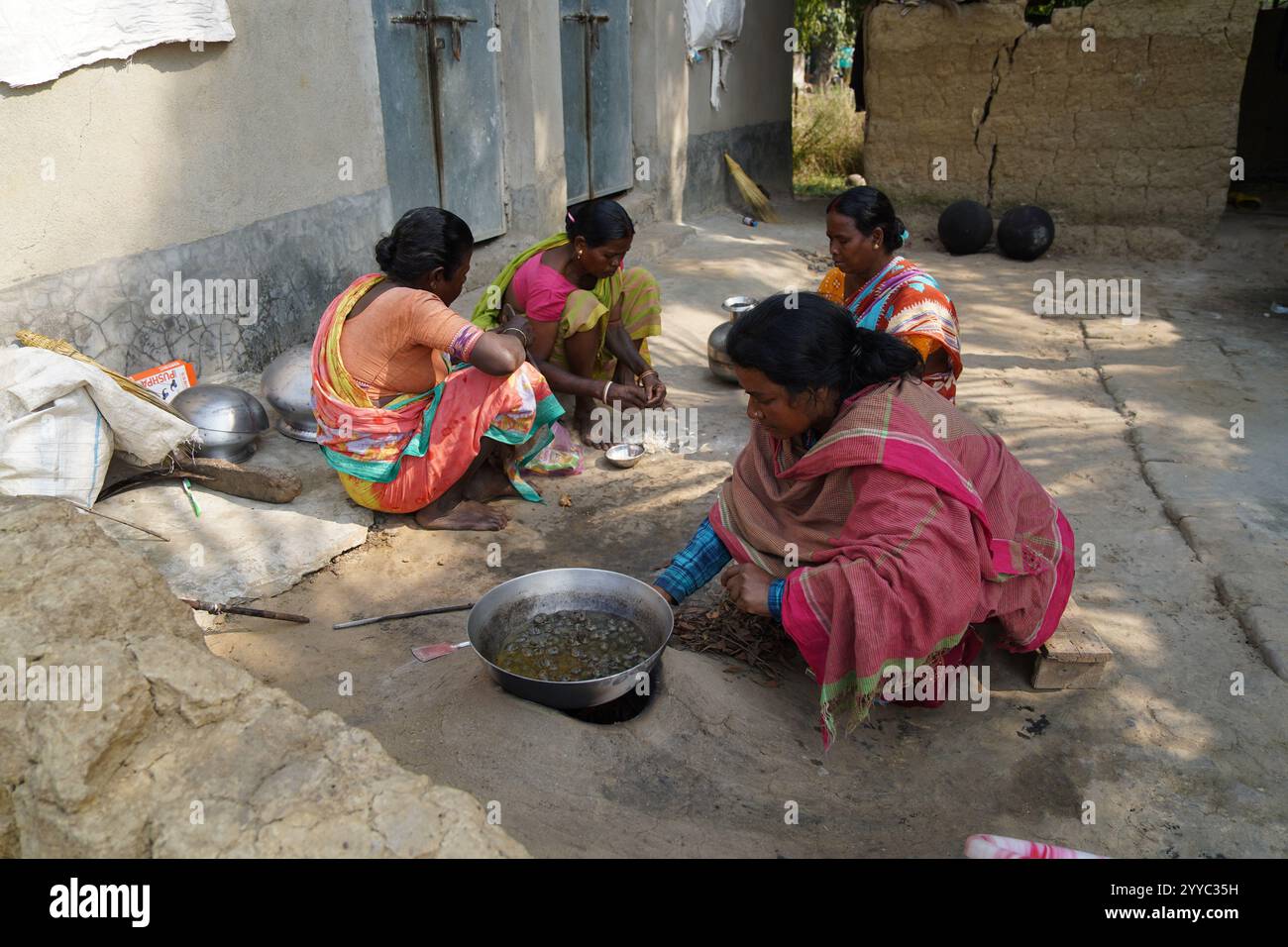 Santiniketan, Birbhum, India. December 8, 2024: In a picturesque ...