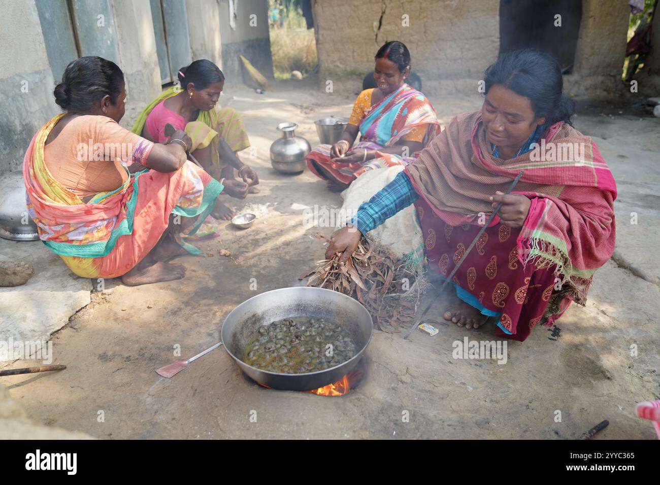Santiniketan, Birbhum, India. December 8, 2024: In a picturesque ...