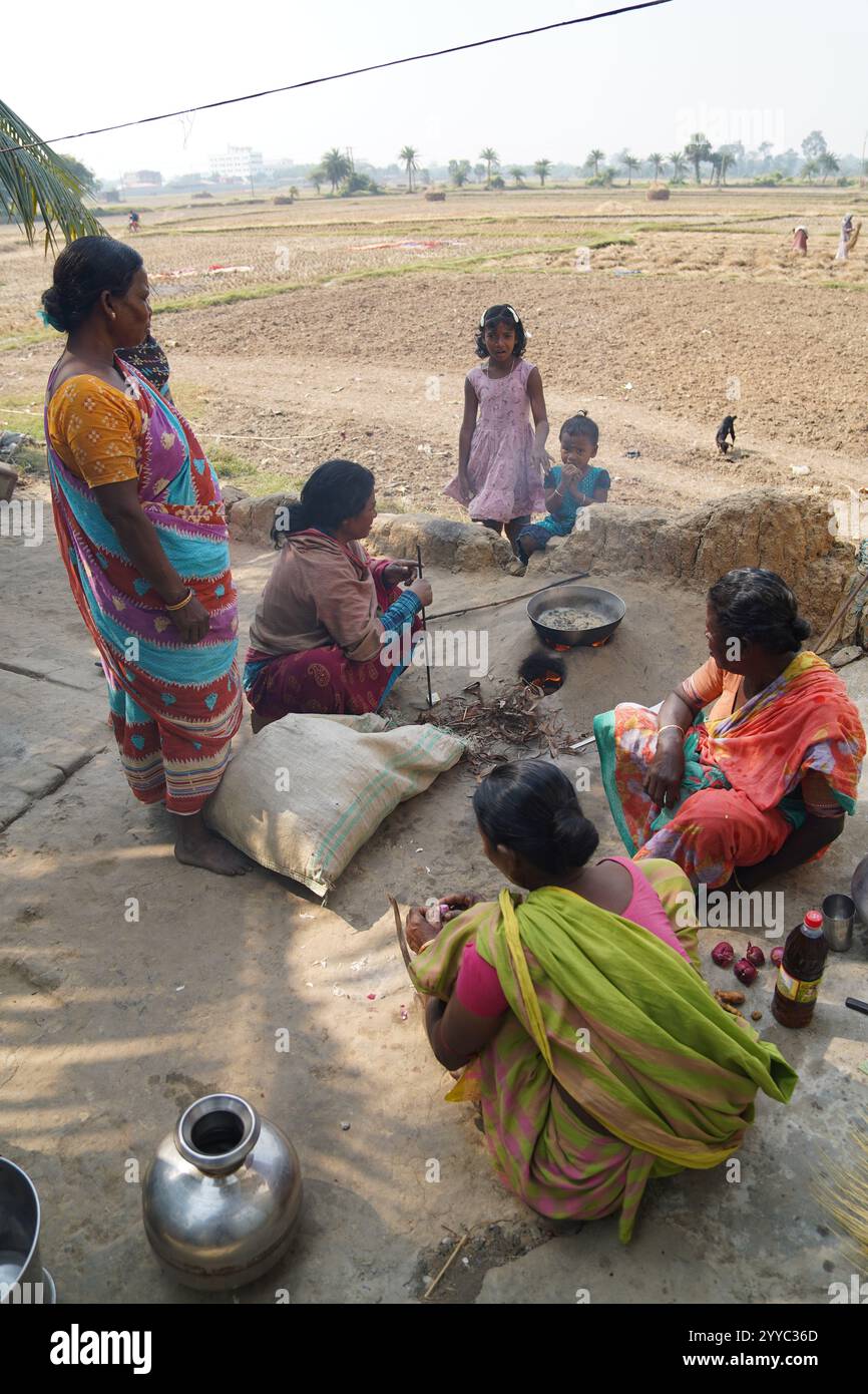 Santiniketan, Birbhum, India. December 8, 2024: In a picturesque ...