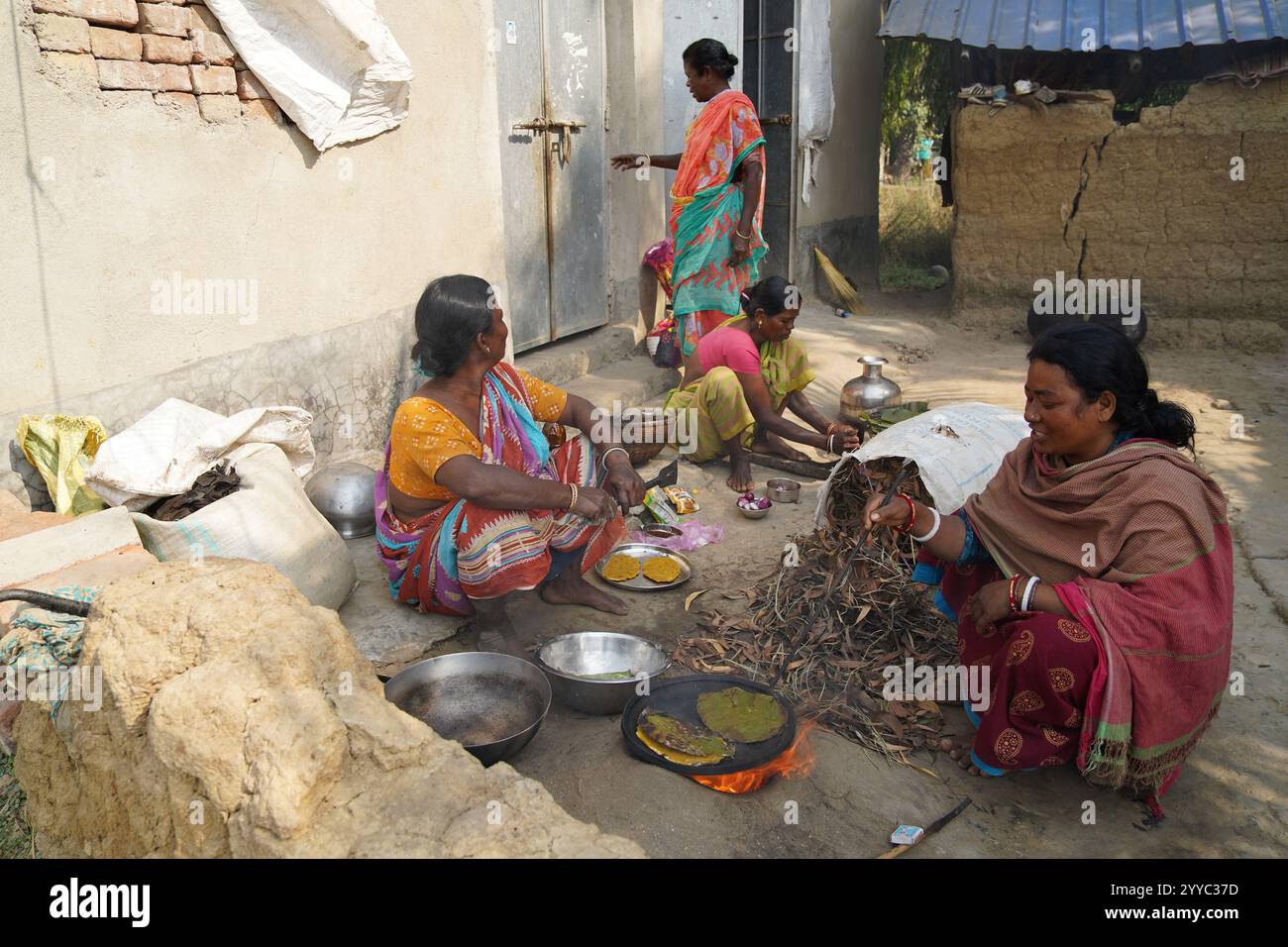 Santiniketan, Birbhum, India. December 8, 2024: In a picturesque ...
