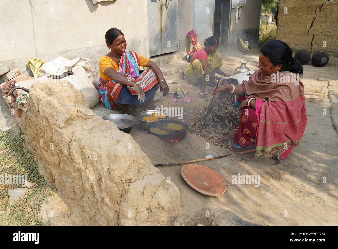 Santiniketan, Birbhum, India. December 8, 2024: In a picturesque ...