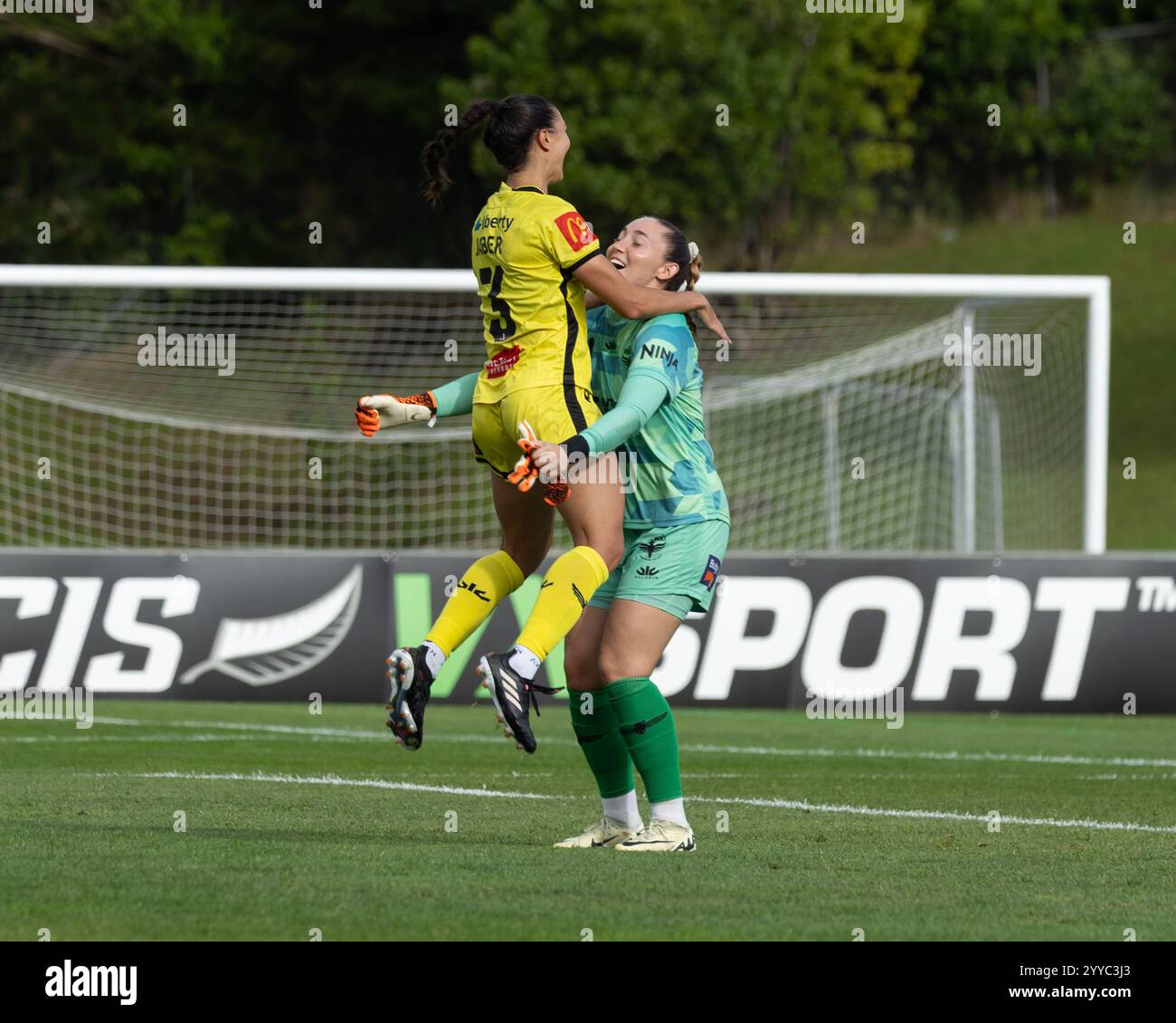 Wellington, New Zealand. 21st Dec, 2024. Wellington goalkeeper Carolina ...