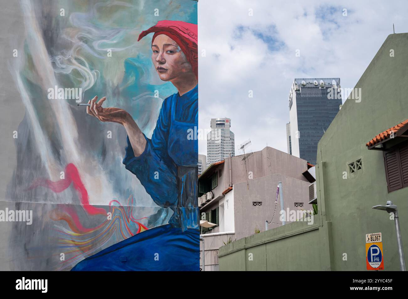 Smoking a cigarette in singapore hi-res stock photography and images ...