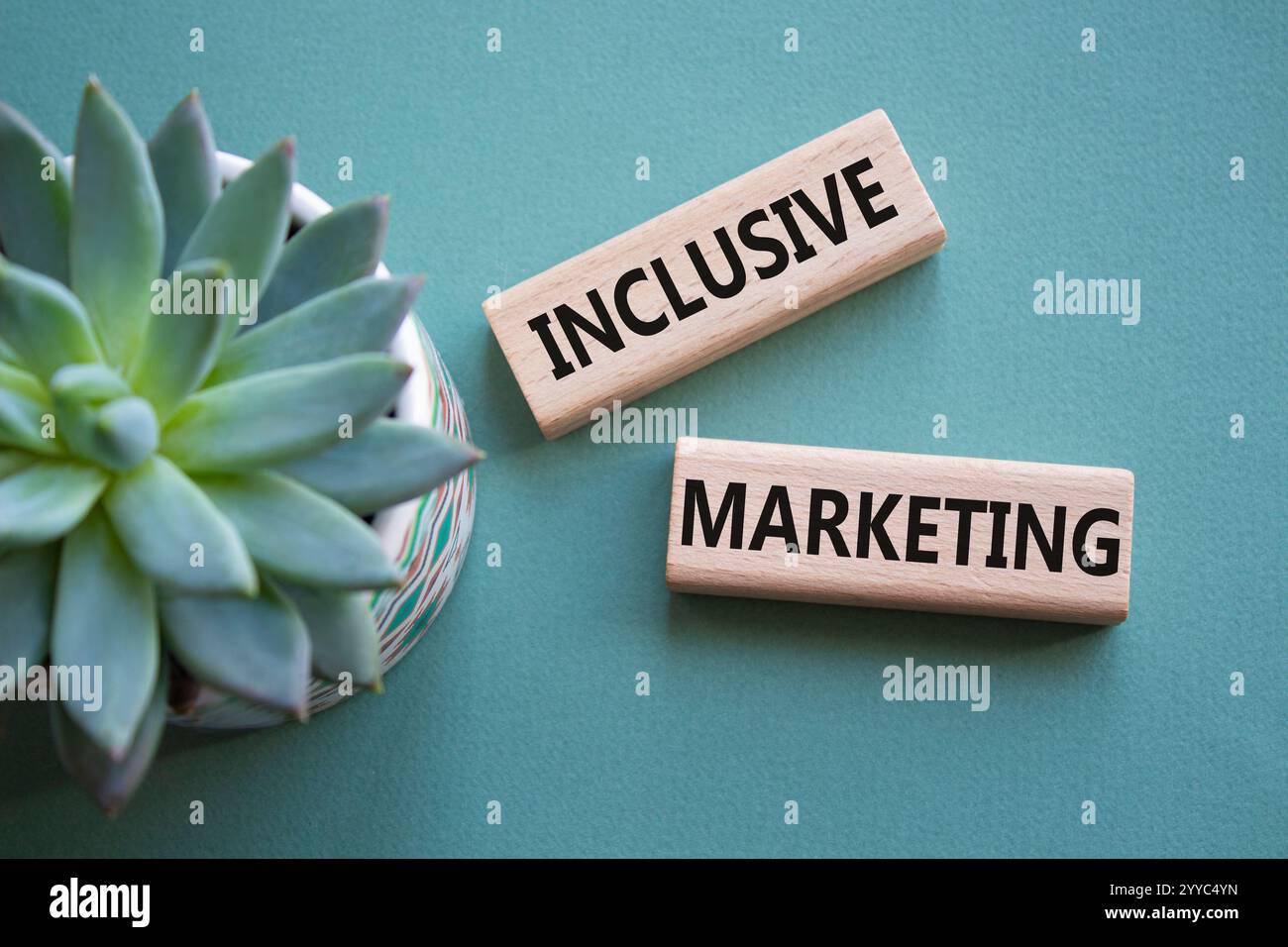 Inclusive Marketing symbol. Wooden blocks with words Inclusive ...