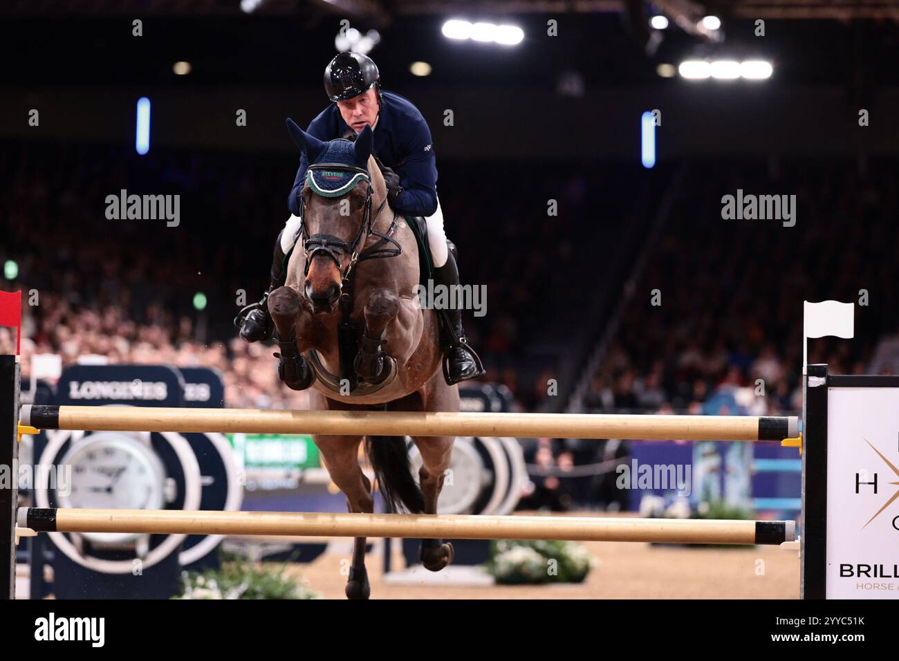 London, UK. 20th Dec, 2024. Mario Stevens of Germany with Starissa FRH ...