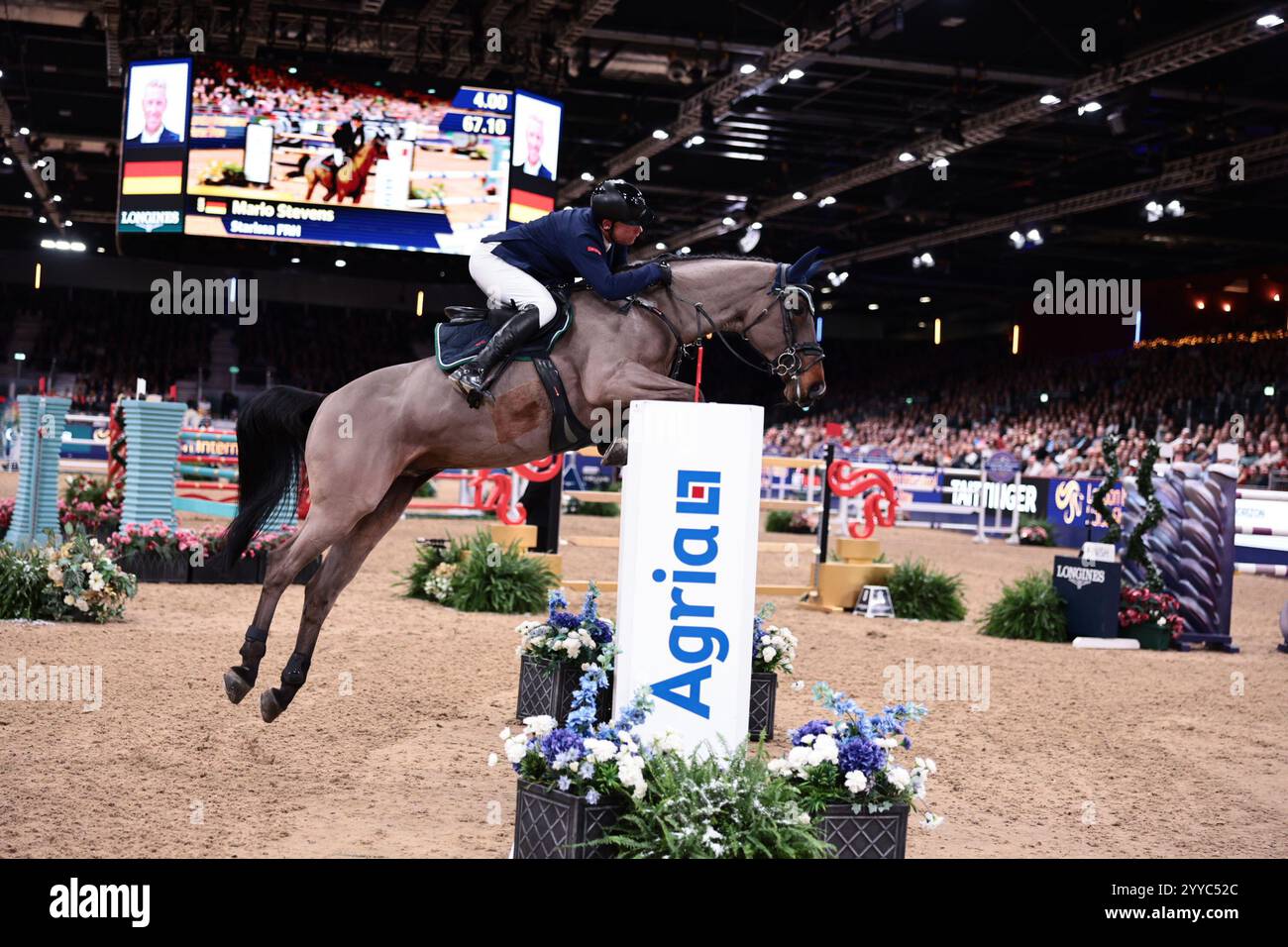 London, UK. 20th Dec, 2024. Mario Stevens of Germany with Starissa FRH ...