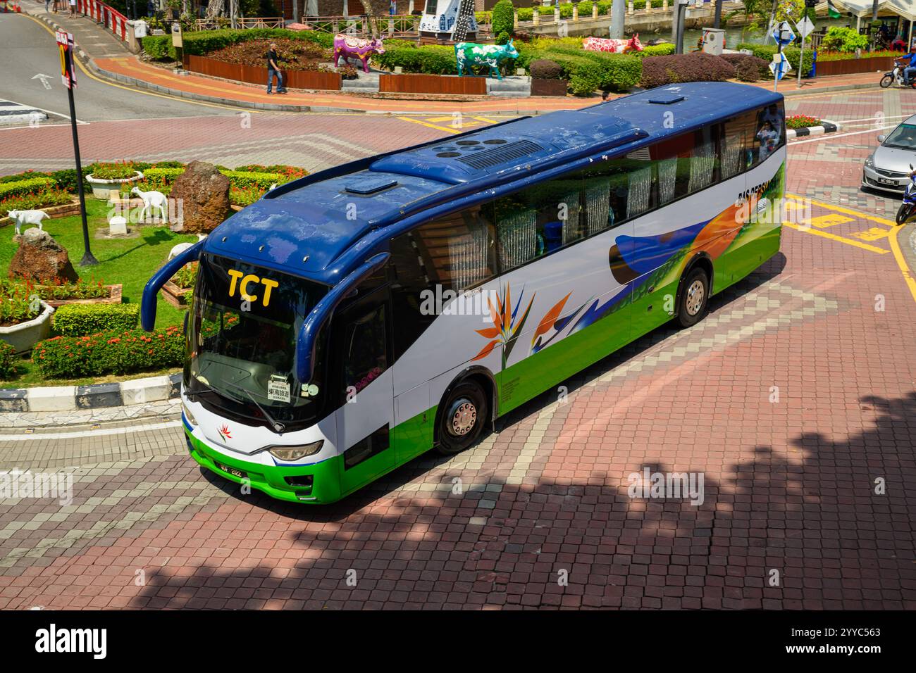 Malaysian tour bus in Malacca (Melaka), Malaysia Stock Photo - Alamy