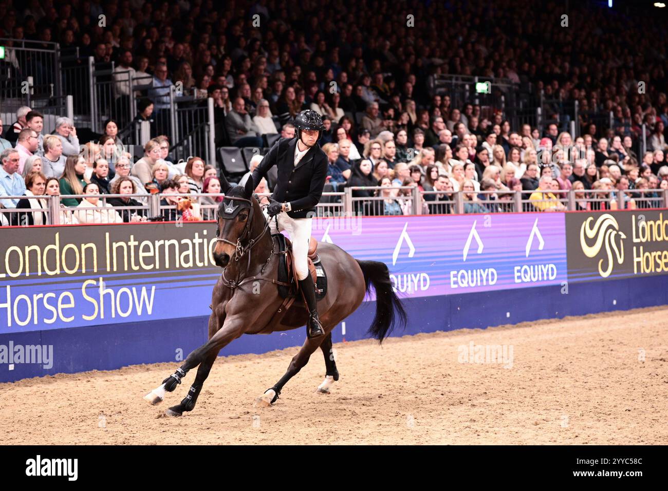 London, UK. 20th Dec, 2024. Martin Fuchs of Switzerland with Commissar ...