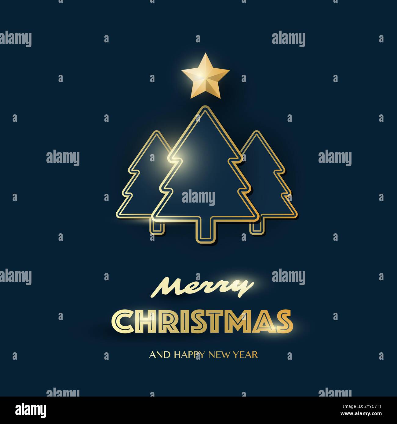 Dark Happy Winter Holidays Cover, Invitation Card, Poster, Banner ...